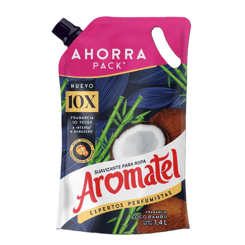 SUAVIZANTE AROMATEL COCO BAMBU 1400ML DOYPACK RESPUESTO - Supermercados ...
