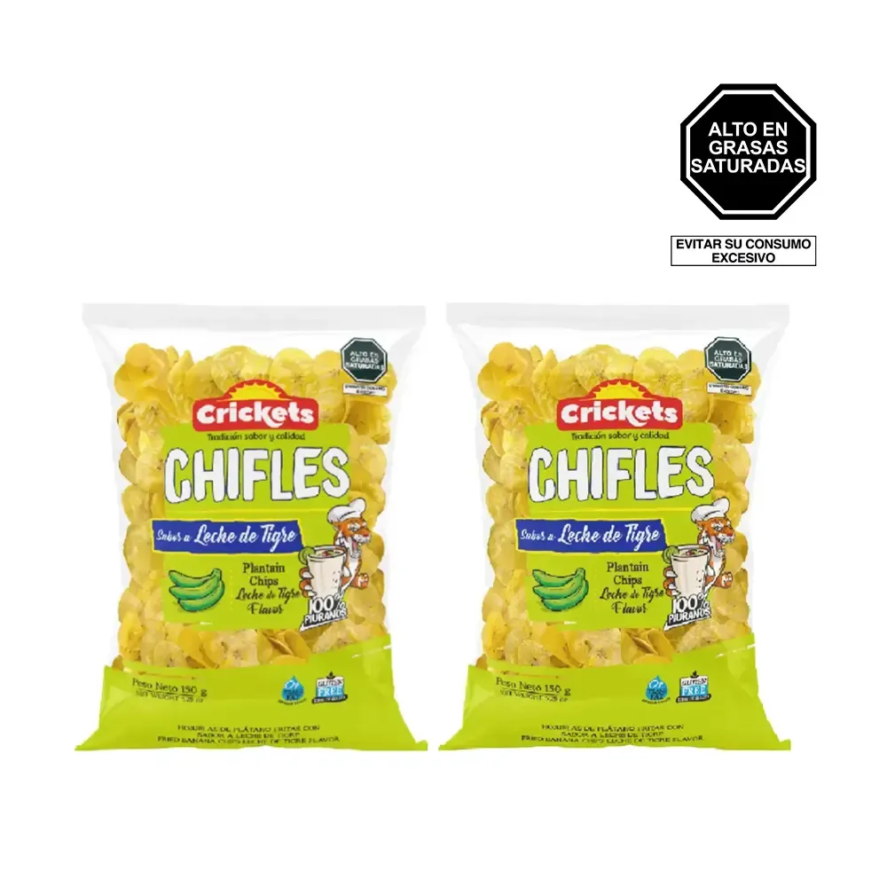 Pack (2 Chifles Crickets Leche De Tigre x 150 Gr) - Tambo | Cada vez ...