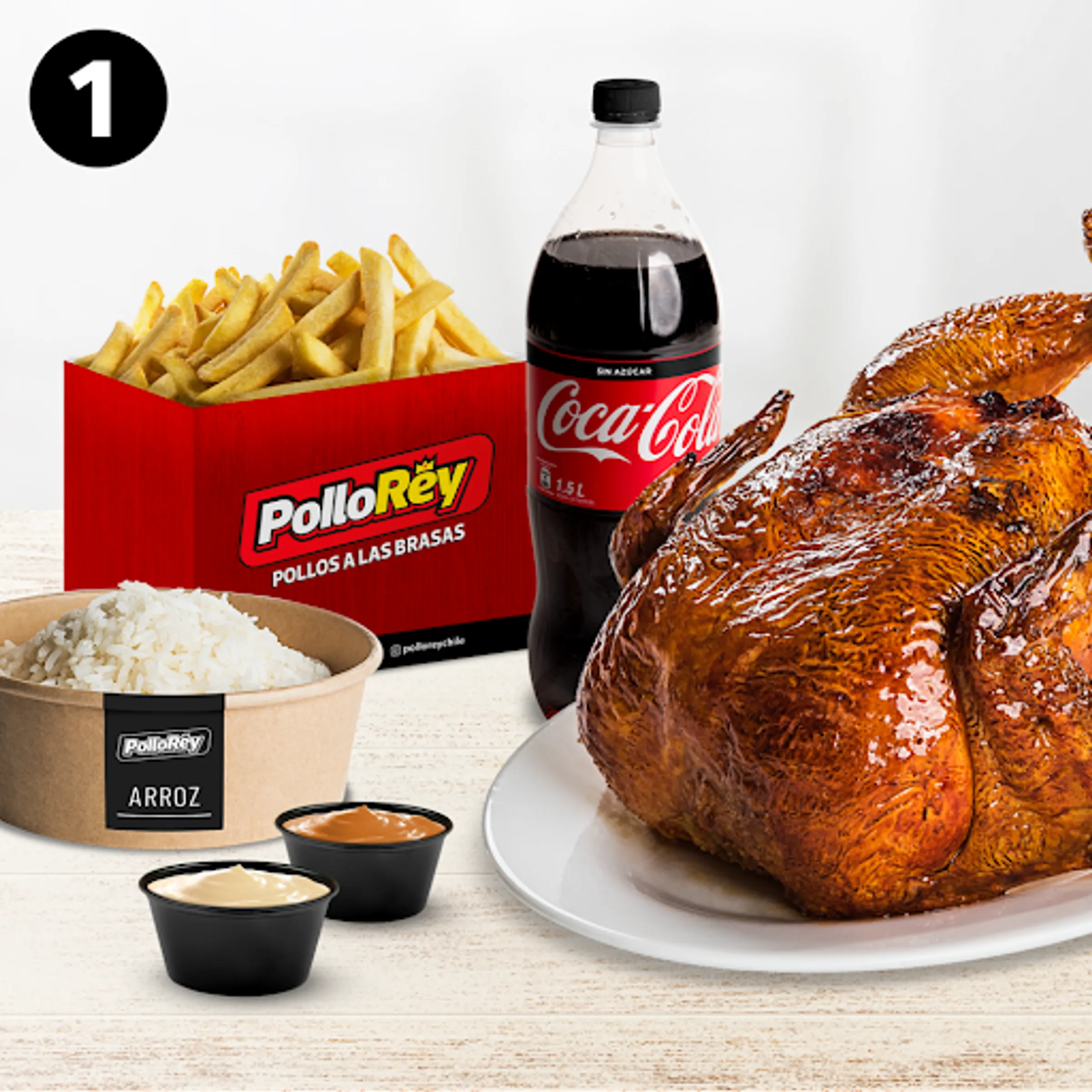 Combo 1 - Pollo Rey | Pollo a las brasas