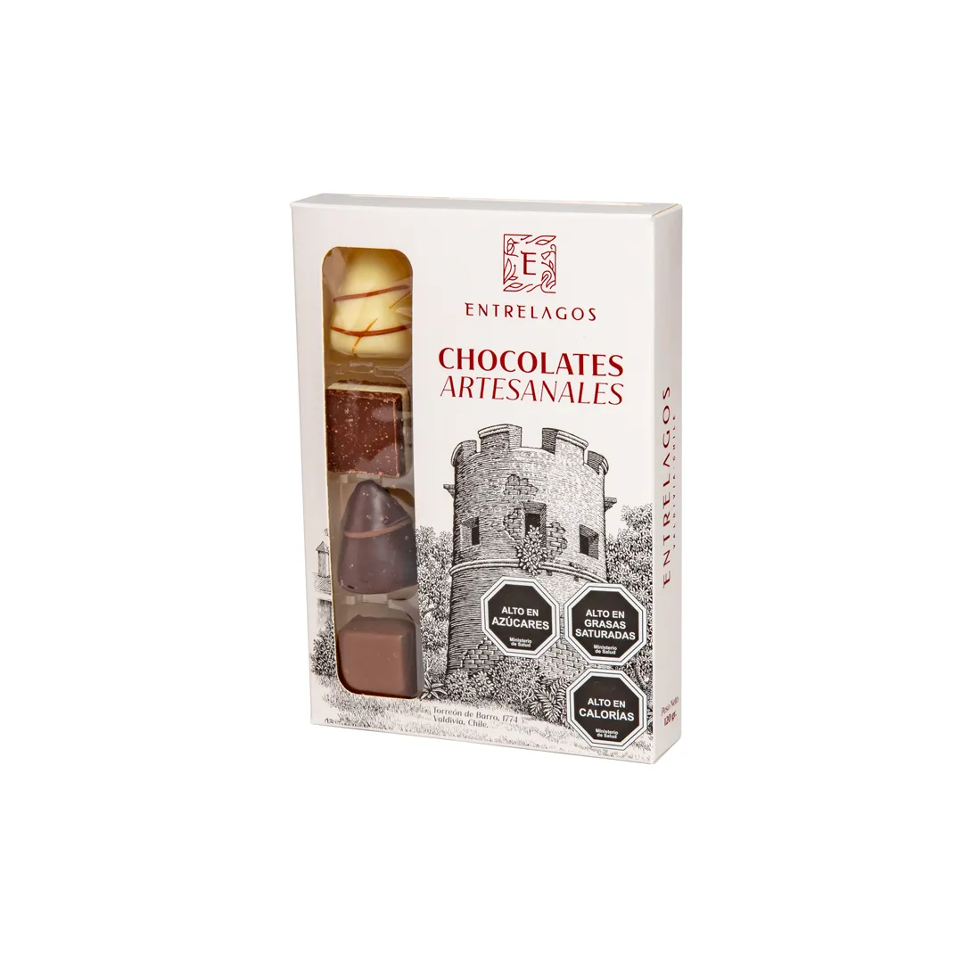 508 - Caja bombones 120 gr. - Chocolatería Entrelagos - Chocolates y ...