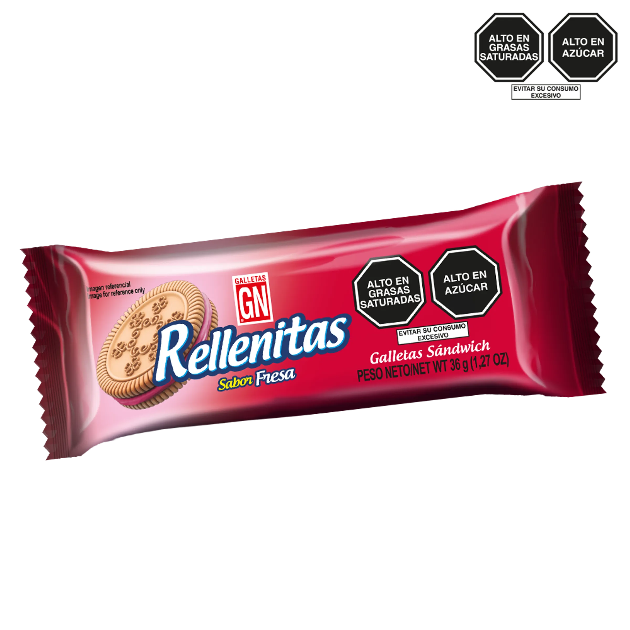 Galleta Rellenitas GN Fresa 36 g - Tambo | Cada vez más cerca