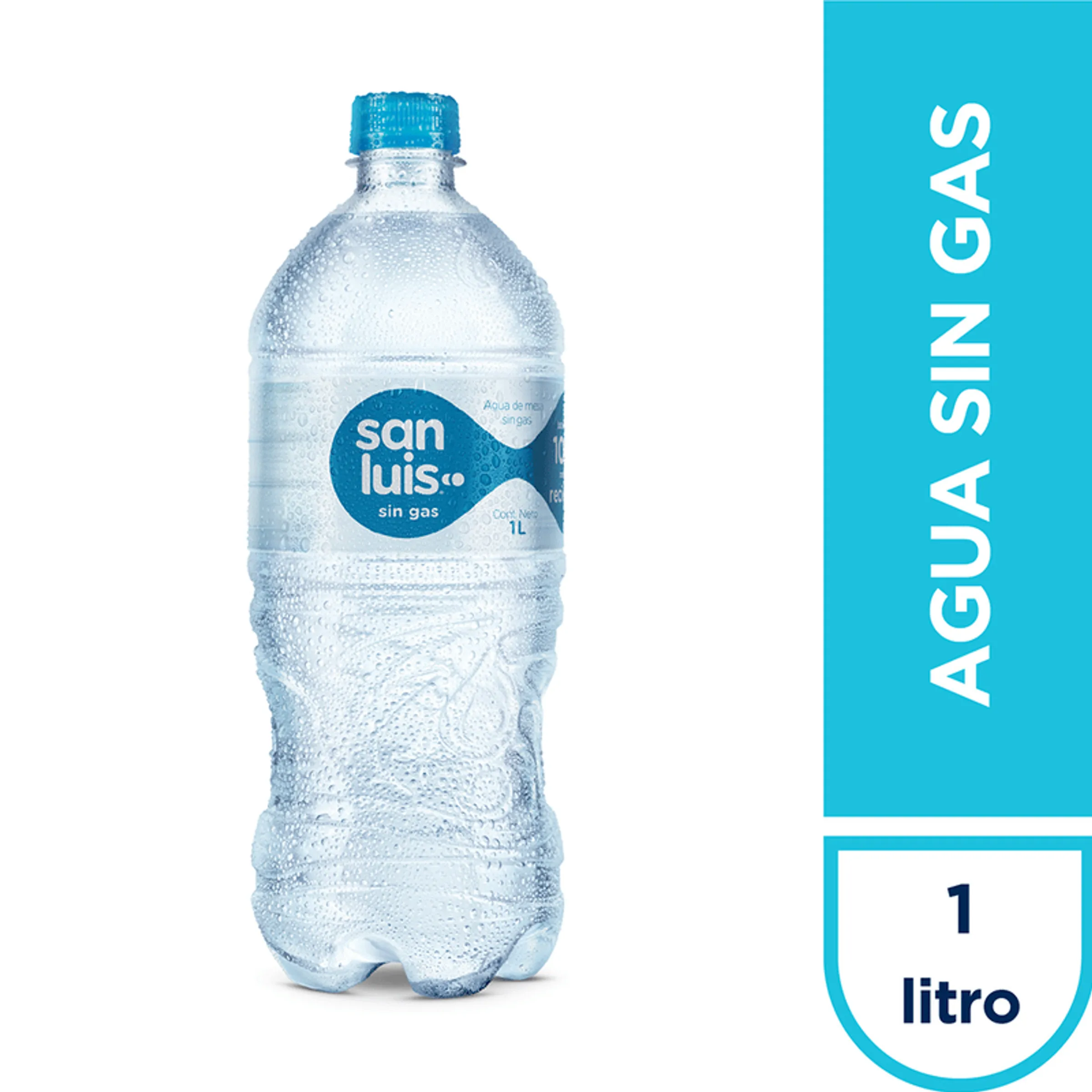 Agua San Luis Sin Gas Tapa Plana 1 L - Tambo | Cada vez más cerca