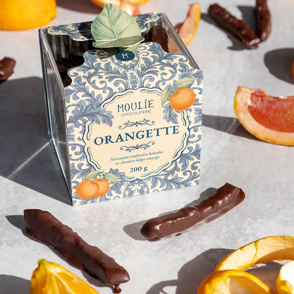 439 - Orangette 200 g - Moulie Chocolaterie - Chocolatería de especialidad