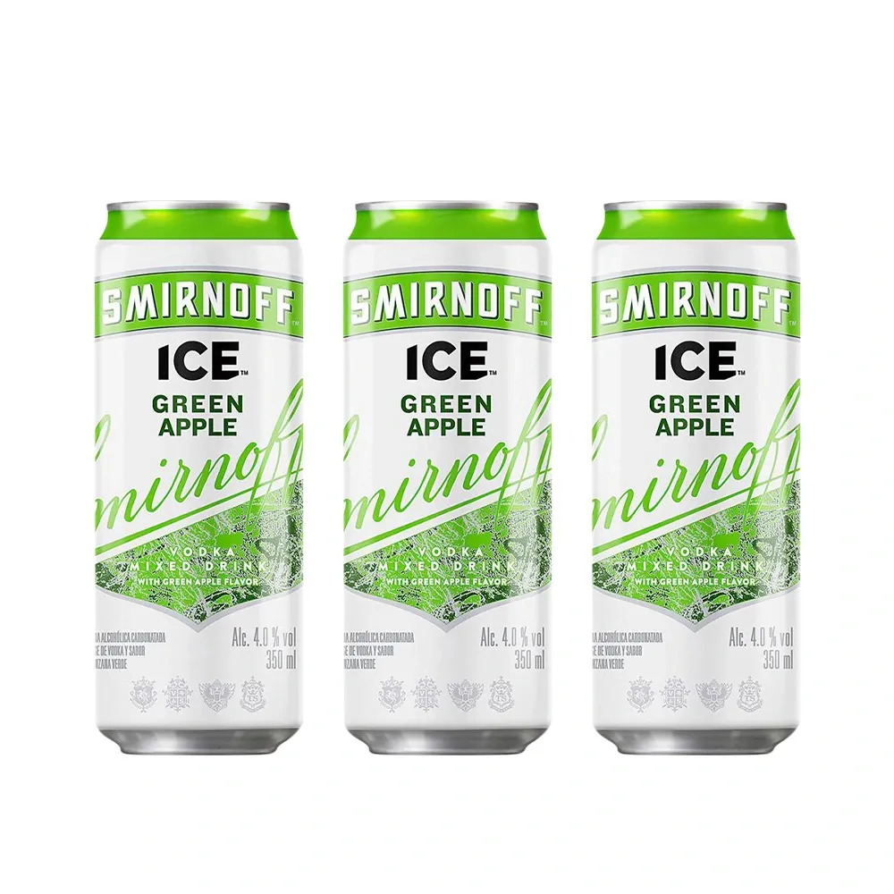 Pack (3 Rtd Smirnoff Ice Green Apple Lata x 350 Ml) - Tambo | Cada vez más cerca