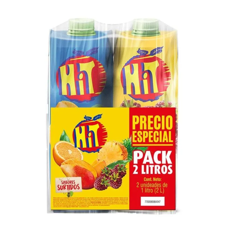 2 Refresco hit surtido x 1 litro precio especial - Supermercados La 80 | Compra online