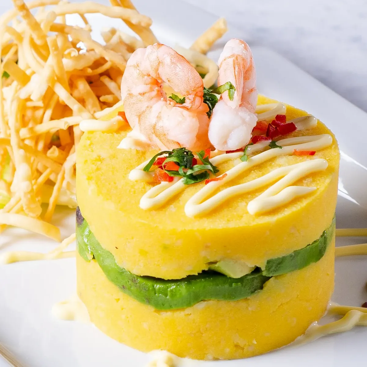 Causa Peruana De Camarones